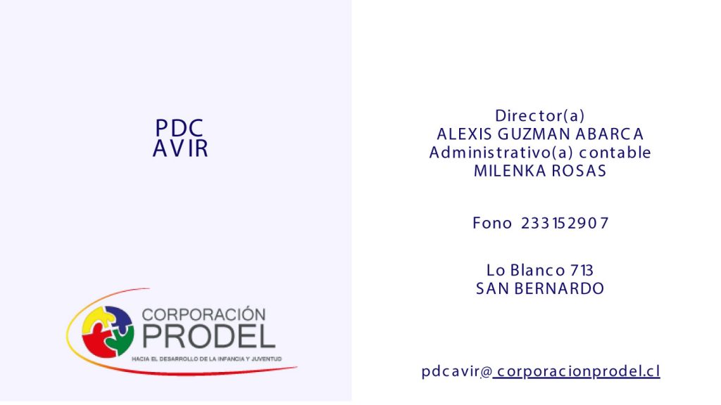 Proyectos Corporación PRODEL en Chile - PRODEL