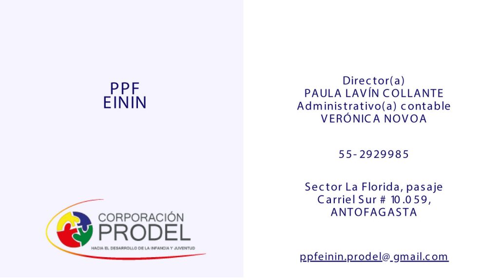 Proyectos Corporación PRODEL en Chile - PRODEL