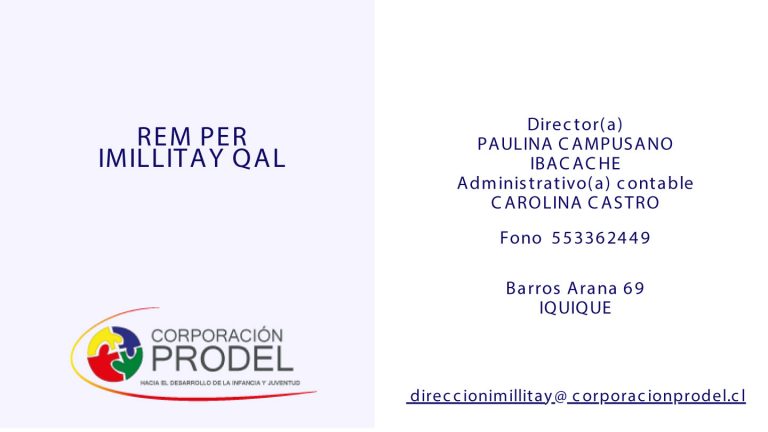 Proyectos Corporación PRODEL en Chile - PRODEL